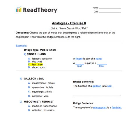 Analogies More Classic Word Pair Analogies Low Advanced Sat Level