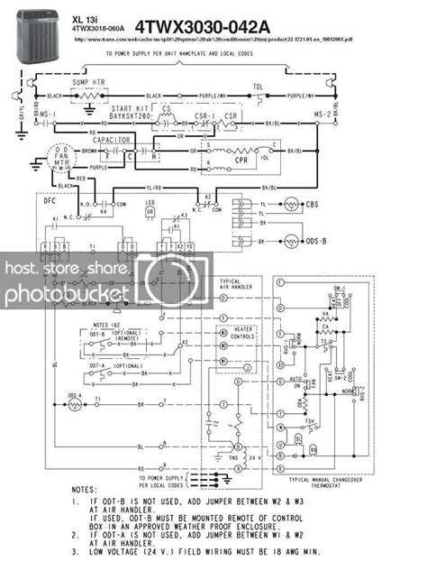 Air Handler Wiring Diagram Trane Model Number Twe E Fb Trane