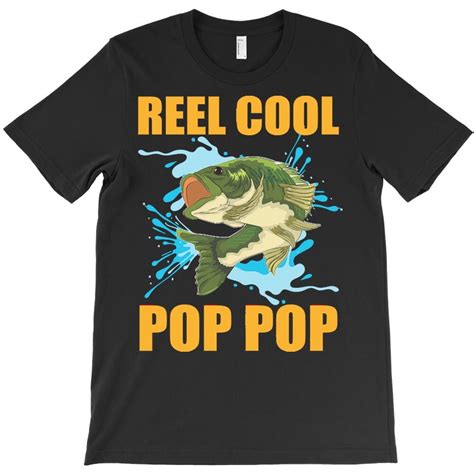 Fathers Day Fish Themed Cool Pop Pop Fisherman Funny Fishing Hobby