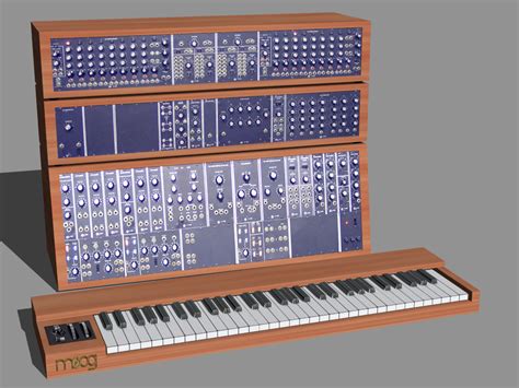 Moog Modular Synthesiser D Model ShareCG