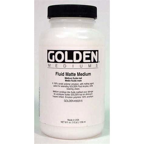 Golden Fluid Medium Matte 32 Oz Jar
