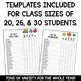 Editable Class List Template Classroom Checklist Roster Babe Checklist