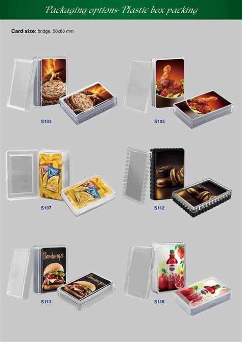 포커 카드 싱글 데크pp용 플라스틱 상자