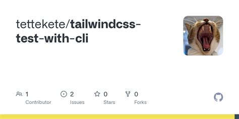 Github Tetteketetailwindcss Test With Cli