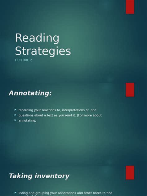 reading strategies pdf annotation argument