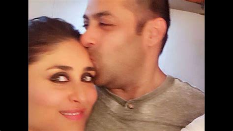 Salman Khan Plants A Big Kiss Kareena Kapoor Forehead Pics