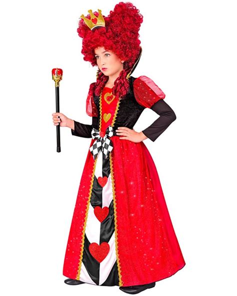 Classic Queen Of Hearts Girls Costume