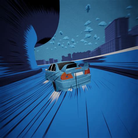 Drifting Car Loop Animaion Urban Scenes Blenderkit