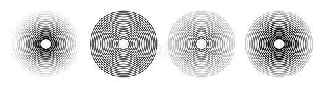 Concentric Circle Circular Line Pattern Radial Fade Wave For Sound Swirl Radio And Sonar