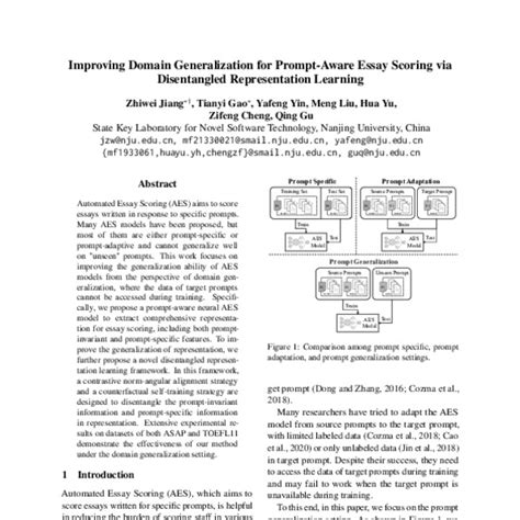 Improving Domain Generalization For Prompt Aware Essay Scoring Via
