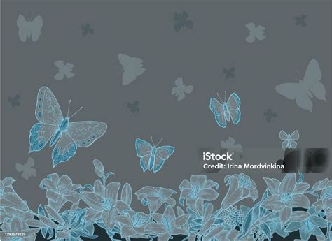 백합 꽃 매끄러운 프레임 배경 그림입니다 수동 드로잉 윤곽선입니다 정원 식물의 꽃 추상적인 식물 그림 벡터 0명에 대한 스톡 벡터 아트 및 기타 이미지 Istock