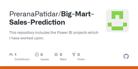 Github Preranapatidarbig Mart Sales Prediction This Repository Includes The Power Bi