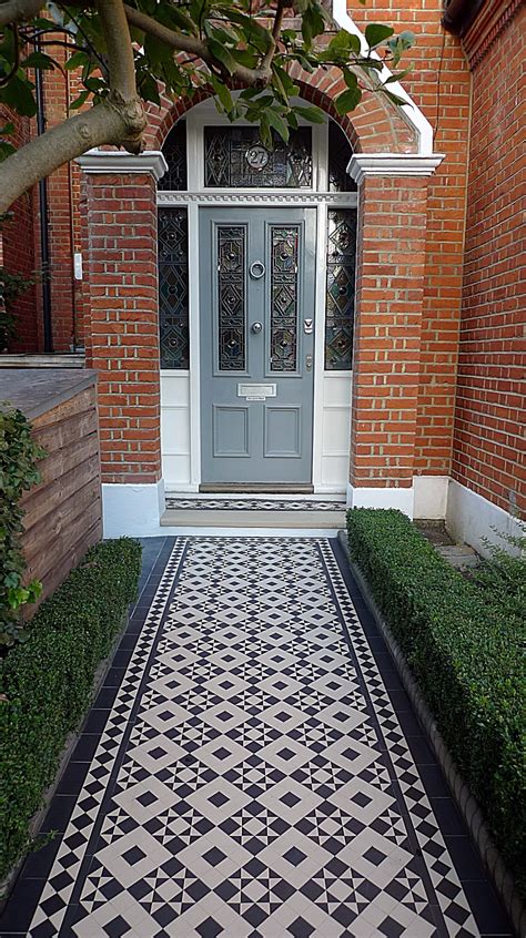 Battersea Victorian Mosaic Tile Path London Garden Design