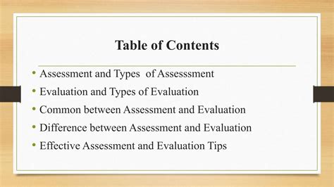 Difference Between Assessment And Evaluation Pptx