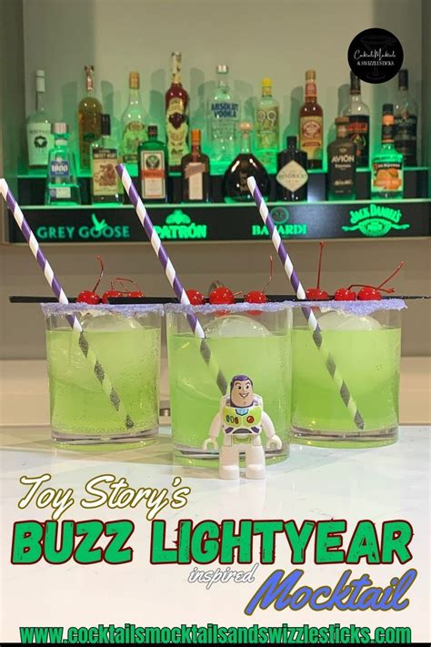 Toy Storys Buzz Inspired Mocktail Disney Movie Night Disney Movie
