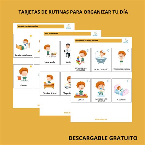 Imagenes De Rutinas Diarias Para Niños