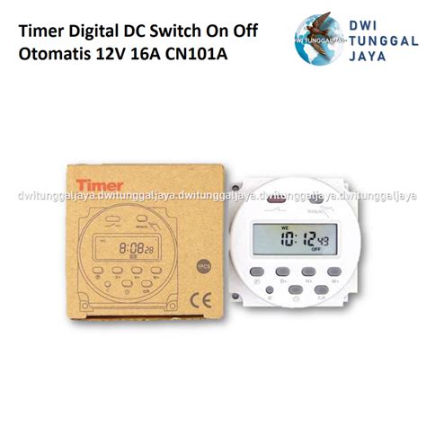 jual timer digital dc switch on off otomatis 12 volt 12v 16 ampere 16a cn101a shopee indonesia