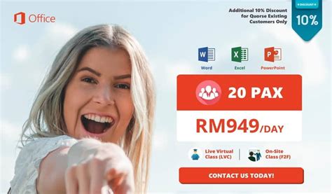 microsoft office classes from as low as rm49 pax quorse