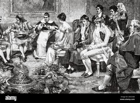 Private Music Concert In High Society At The Beginning Of The 19th