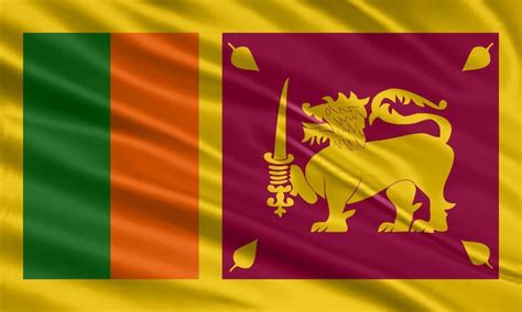 Premium Vector Sri Lanka Flag Design Waving Sri Lankan Flag Made Of