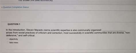 Solved Question Completion Status QUESTION In The Chegg
