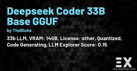 Deepseek Coder 33b Base Gguf By Thebloke Benchmarks Features And