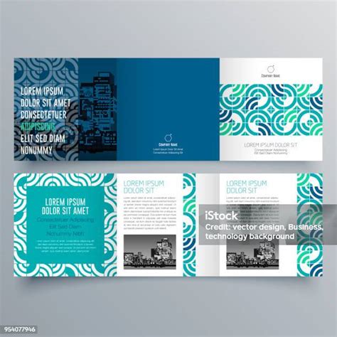 브로셔 디자인 브로셔 템플릿 창조적인 삼중 트렌드 브로셔 3단 브로슈어에 대한 스톡 벡터 아트 및 기타 이미지 3단 브로슈어 개념 개념과 주제 Istock