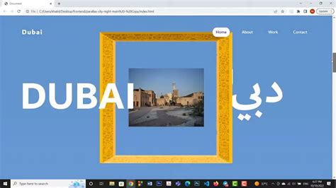 Parallax Scrolling Website How To Make Website Using Html Css Javascript Parallaxeffect