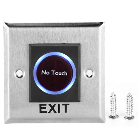 LHCER Door Exit Button Access Control System Infrared Sensor Switch Contactless No Touch Door