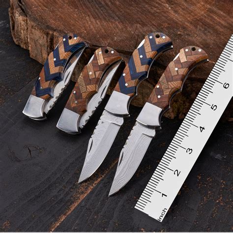 Handwriting Knife Personalized Pocket Knives Damascus Steel Engraved