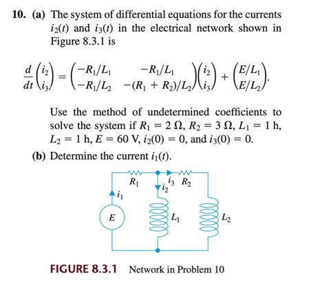Answered 10 A The System Of Differential… Bartleby