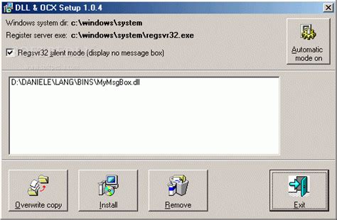 Dll And Ocx Setup Download Softpedia