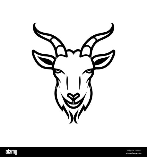 Goat Icon Or Modern Line Symbol Vector Line Art And Icon Design With