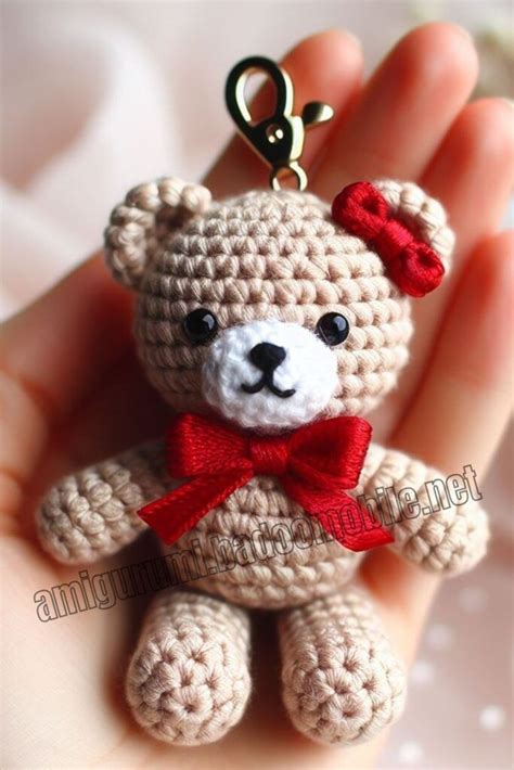 Amigurumi Bear Keychain Free Pattern 2 Crochet Keychain Pattern