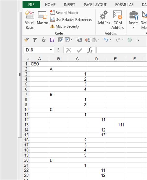Organigram Excel Mit Einklappen Und Ausklappen Per Makro Pc Programm Programmieren