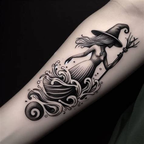 68 Spooky And Sinister Witchy Tattoos With Incredibly Refreshing Inter