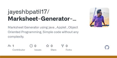 Github Jayeshbpatil17marksheet Generator Using Java Marksheet