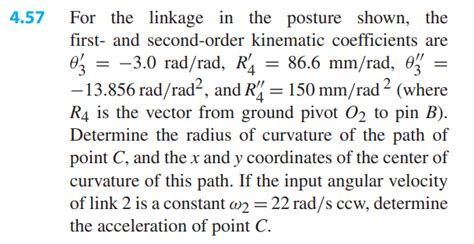 7 For The Linkage In The Posture Shown The First
