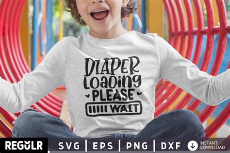 Diaper Loading Please Wait SVG MasterBundles