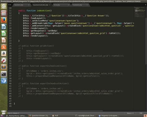 Php Magento Grid Appears On The Top Of Page And Does Not Respond Stack Overflow