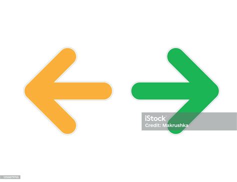 빨간색과 주황색 화살표 스티커 그림자가 있는 커서 포인터입니다 플랫 디자인의 화살표 태그 거대한 종이 스티커 격리된 화살표입니다 벡터 Eps 10 코너에 대한 스톡 벡터