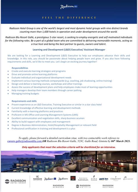 Hiring Hiring Learninganddevelopment Hospitality Rashmi Wickramasinghe