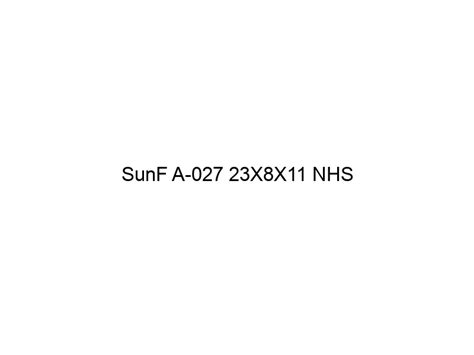 Sunf A 027 23x8x11 Nhs Rey Motor