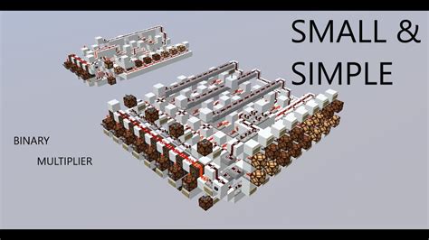 Compact Binary Multiplier Minecraft Java Youtube