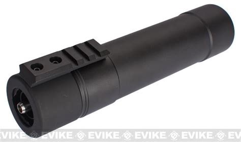 Angry Gun Mock Silencer For Kwa Mp9 Airsoft Gbb Smg Color Black Tightbore Barrel Extension