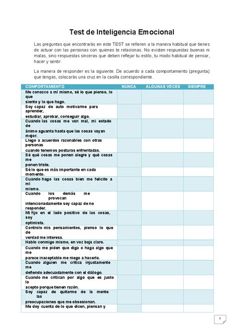 Test De Inteligencia Emocional No Existen Respuestas Buenas Ni Malas