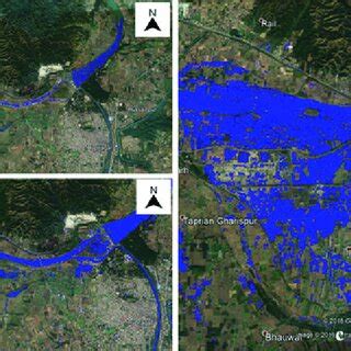 Flood Map By Overlaying The Coherence Threshold Mask On Google Earth Download Scientific