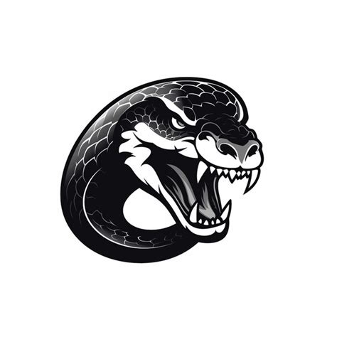 Premium Ai Image A Snake Logo Silout