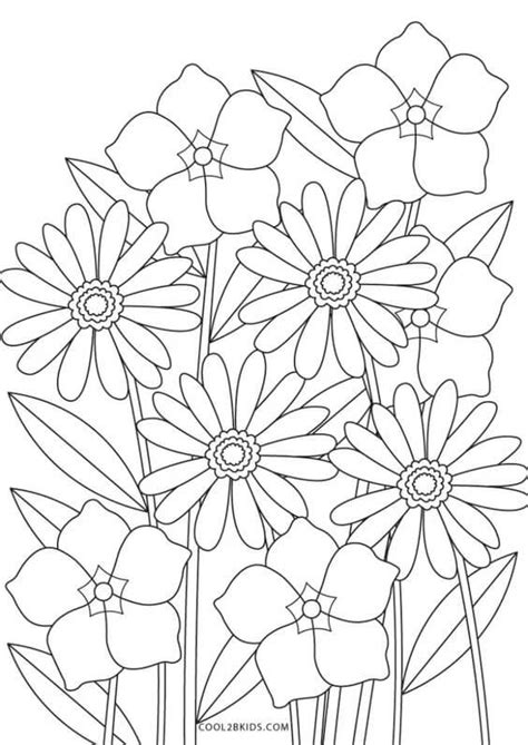 꽃 색칠공부 도안 7종