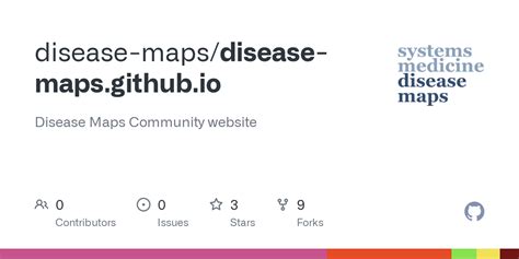 Github Disease Maps Disease Disease Maps Community